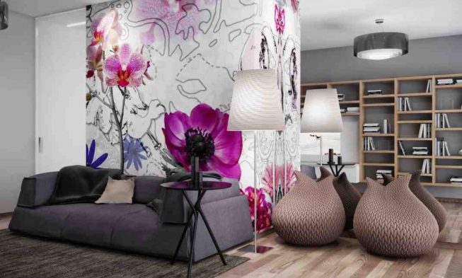 Minimalist Wall Mural Grip Elements