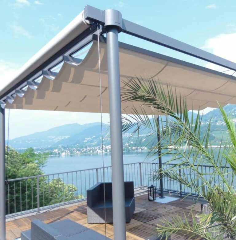 Retractable Pergola Roof - GRIP ELEMENTS